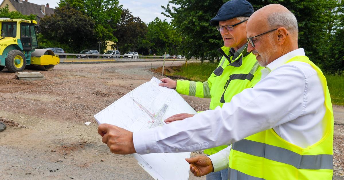 Südring-Baustelle in Groß-Gerau: Asphalt kommt früher als gedacht